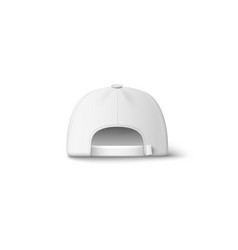 Cap mockup in front side and back views Royalty Free Vector