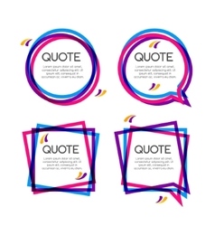 Quote text box circle bubble for comment mark Vector Image