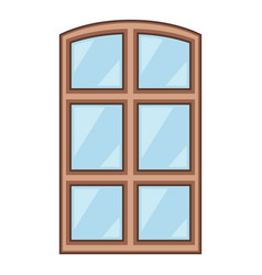 Round window frame icon cartoon style Royalty Free Vector