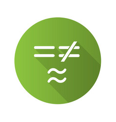 Math symbols color icon Royalty Free Vector Image