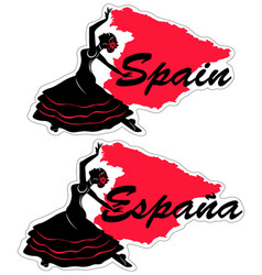Spanish flamenco dancer Royalty Free Vector Image