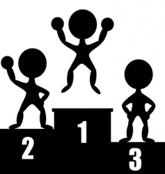 Business winner man win competition manager Vector Image