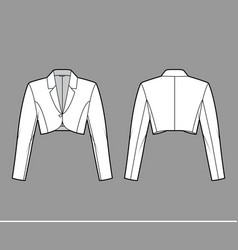 Bolero jacket technical fashion Royalty Free Vector Image