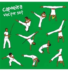 Capoeira set Royalty Free Vector Image - VectorStock