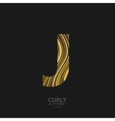 Letter j beauty women face logo design Royalty Free Vector