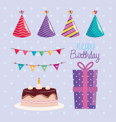 Happy birthday card design Royalty Free Vector Image