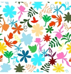 Flowers seamless pattern hand drawn for print Vector Image