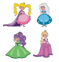 Princesses Royalty Free Vector Image - VectorStock