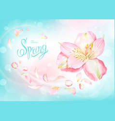 Spring collection background Royalty Free Vector Image