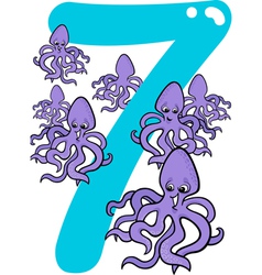 Number 7 Royalty Free Vector Image - VectorStock