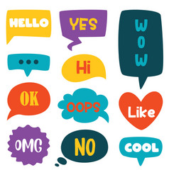 Kids speech bubble Royalty Free Vector Image - VectorStock