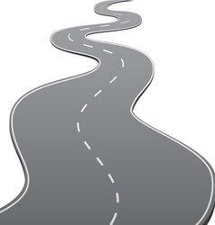 Winding road Royalty Free Vector Image - VectorStock