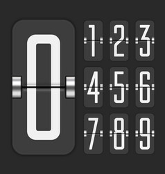 Countdown clock flip counter digital timer Vector Image
