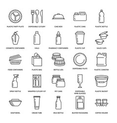 Recycling symbols plastic packaging or wrapping Vector Image