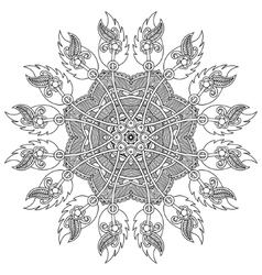 Ornamental geometric doily pattern Royalty Free Vector Image