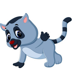 Cute lemur cartoon Royalty Free Vector Image - VectorStock