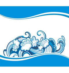Water splash wave background Royalty Free Vector Image