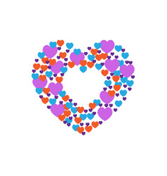 Abstract love symbol Royalty Free Vector Image