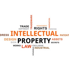Intellectual property flat infographics Royalty Free Vector