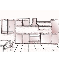 Kitchen cupboards Royalty Free Vector Image - VectorStock