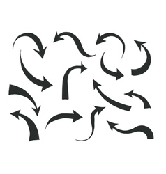 Hand drawn mustache set Royalty Free Vector Image