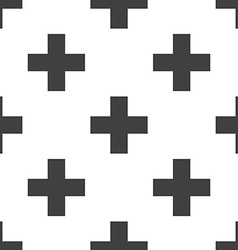 Plus icons positive symbol add one more sign Vector Image