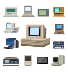 Old computer Royalty Free Vector Image - VectorStock