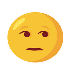 Yellow sad face Royalty Free Vector Image - VectorStock