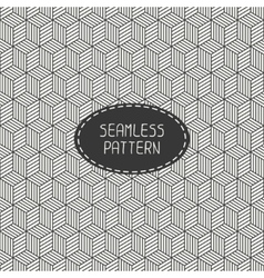Geometric abstract seamless cube pattern Vector Image