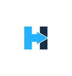 Arrow letter a logo icon design Royalty Free Vector Image