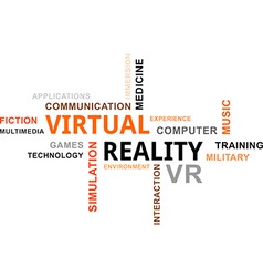 Virtual reality flat infographic poster Royalty Free Vector
