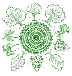 Unique ethnic tree of life Royalty Free Vector Image