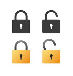 Lock and key icon Royalty Free Vector Image - VectorStock