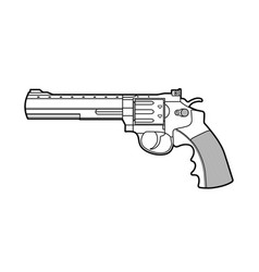 Pistol 1911 gun fire 45 caliber Royalty Free Vector Image