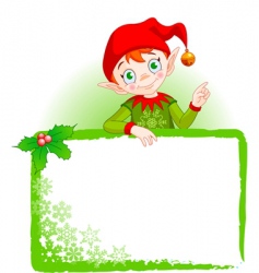 Christmas elf jump Royalty Free Vector Image - VectorStock