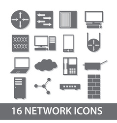 Network topology lan objects icon design router Vector Image