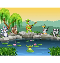 Cute skunk cartoon waving hand vector by tigatelu - Image #1483288 ...