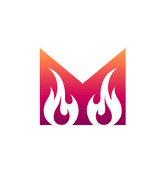 Hot fire logo Royalty Free Vector Image - VectorStock