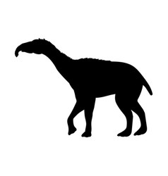 Megatherium silhouette extinct prehistoric mammal Vector Image