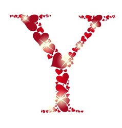 Alphabet of hearts Royalty Free Vector Image - VectorStock