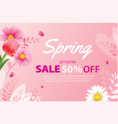 Spring fashion banner with handwritten calligraphy