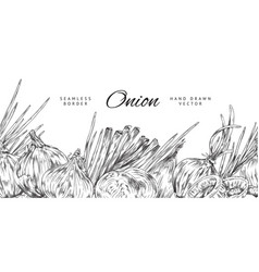 Seamless border with flowers Royalty Free Vector Image