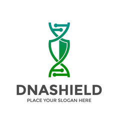 Dna helix strand logo element Royalty Free Vector Image