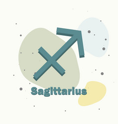 Libra zodiac sign astrological symbol on white Vector Image