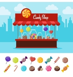 Candy group cartoon Royalty Free Vector Image - VectorStock