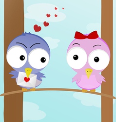 Kawaii birds Royalty Free Vector Image - VectorStock