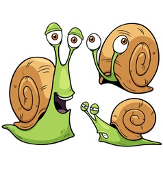 Cartoon snail with a shell Royalty Free Vector Image