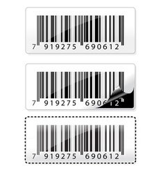 Shipping barcode label sticker template Royalty Free Vector