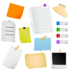 Post it note paper Royalty Free Vector Image - VectorStock