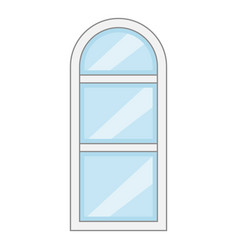 Round window frame icon cartoon style Royalty Free Vector